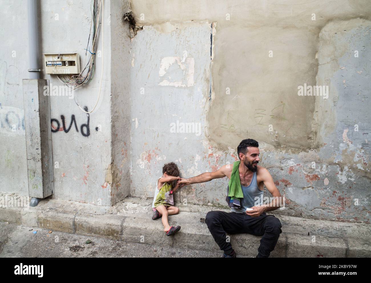 Everyday life in Nabaa neighbourhood on September 3,2020, Beirut ...