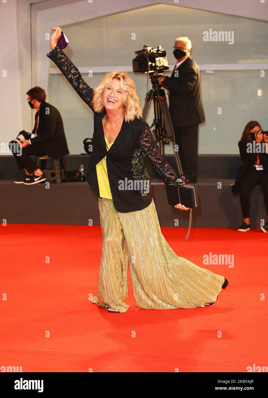 Angela Finocchiaro is seen arriving at the Excelsior during the 77th ...