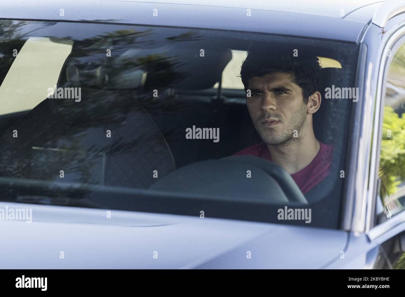 Carles Alena arrives at the sports city of FC Barcelona the first day ...