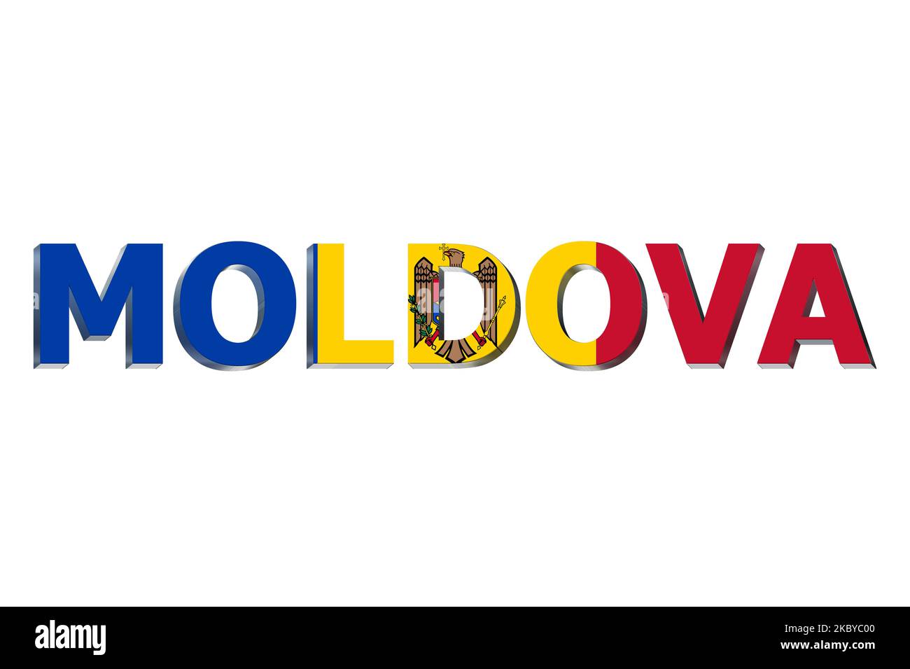 3D Flag of Moldova on a text background Stock Photo - Alamy