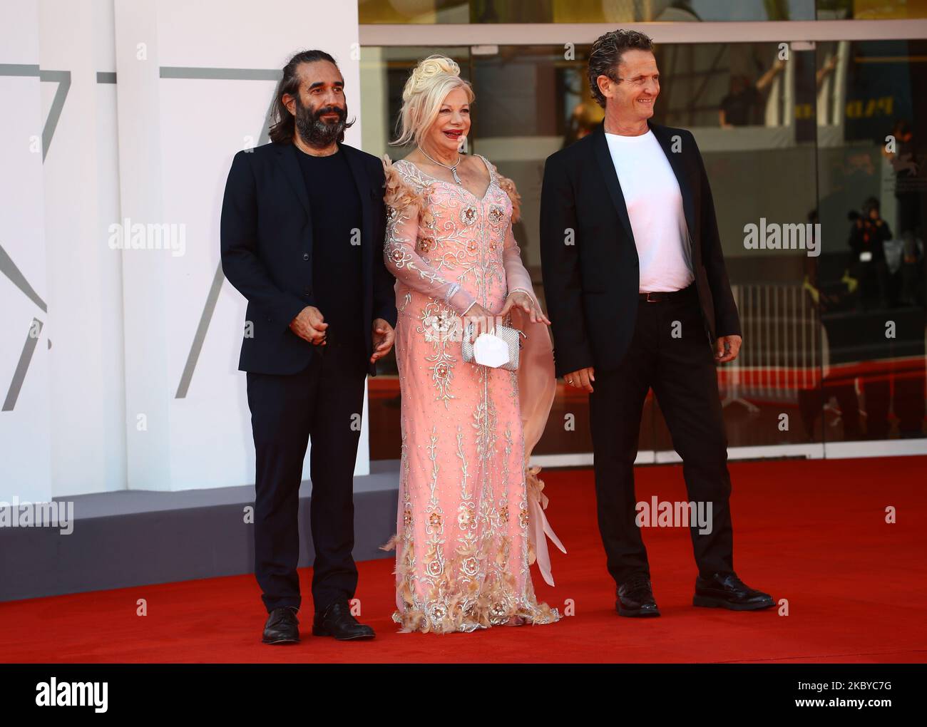 Fabrizio Maria Cortese, Sandra Milo and Enzo Salvi walk the red carpet ...