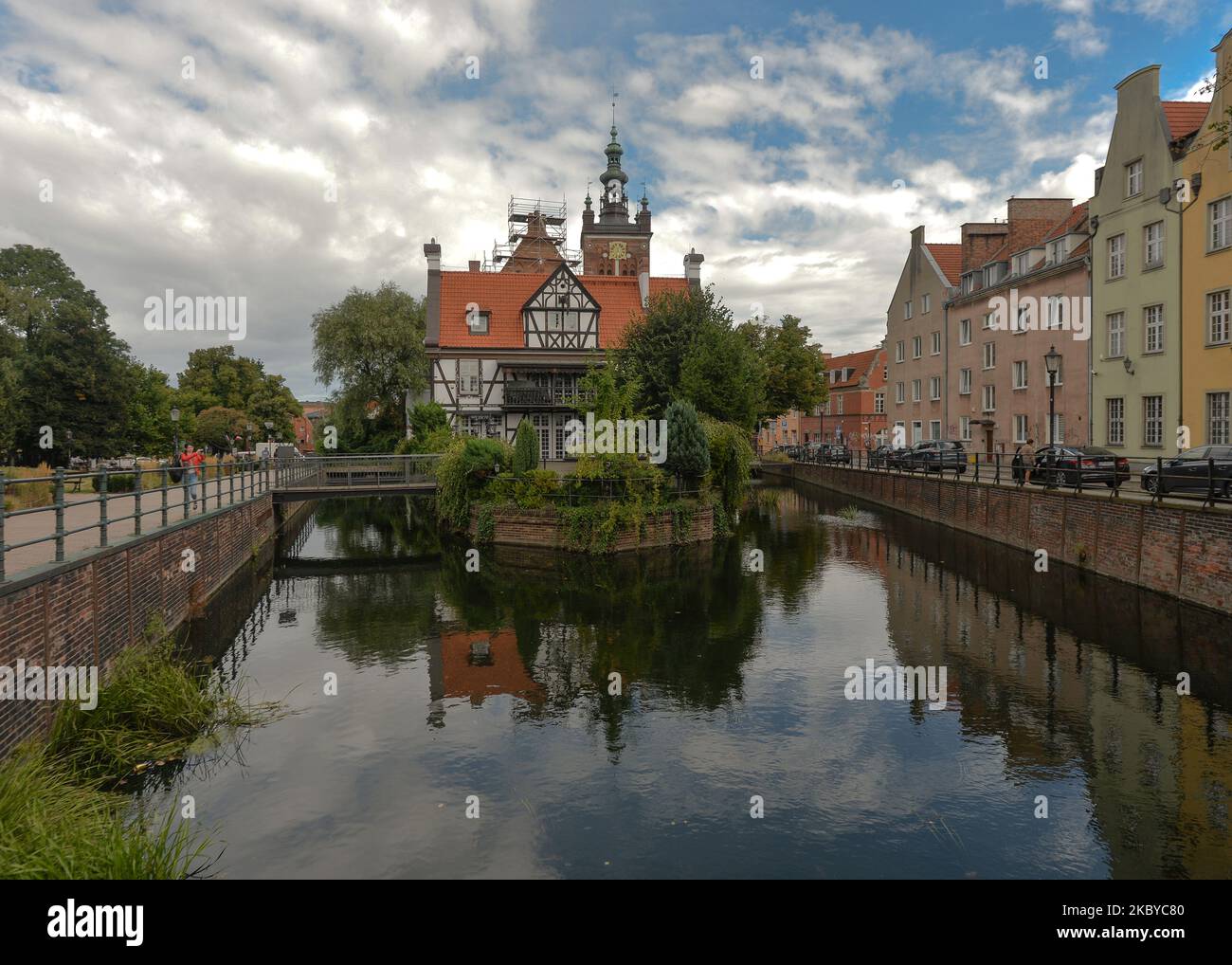 The Millers' Guild House on the Radunia Canal in Gdansk center. On ...