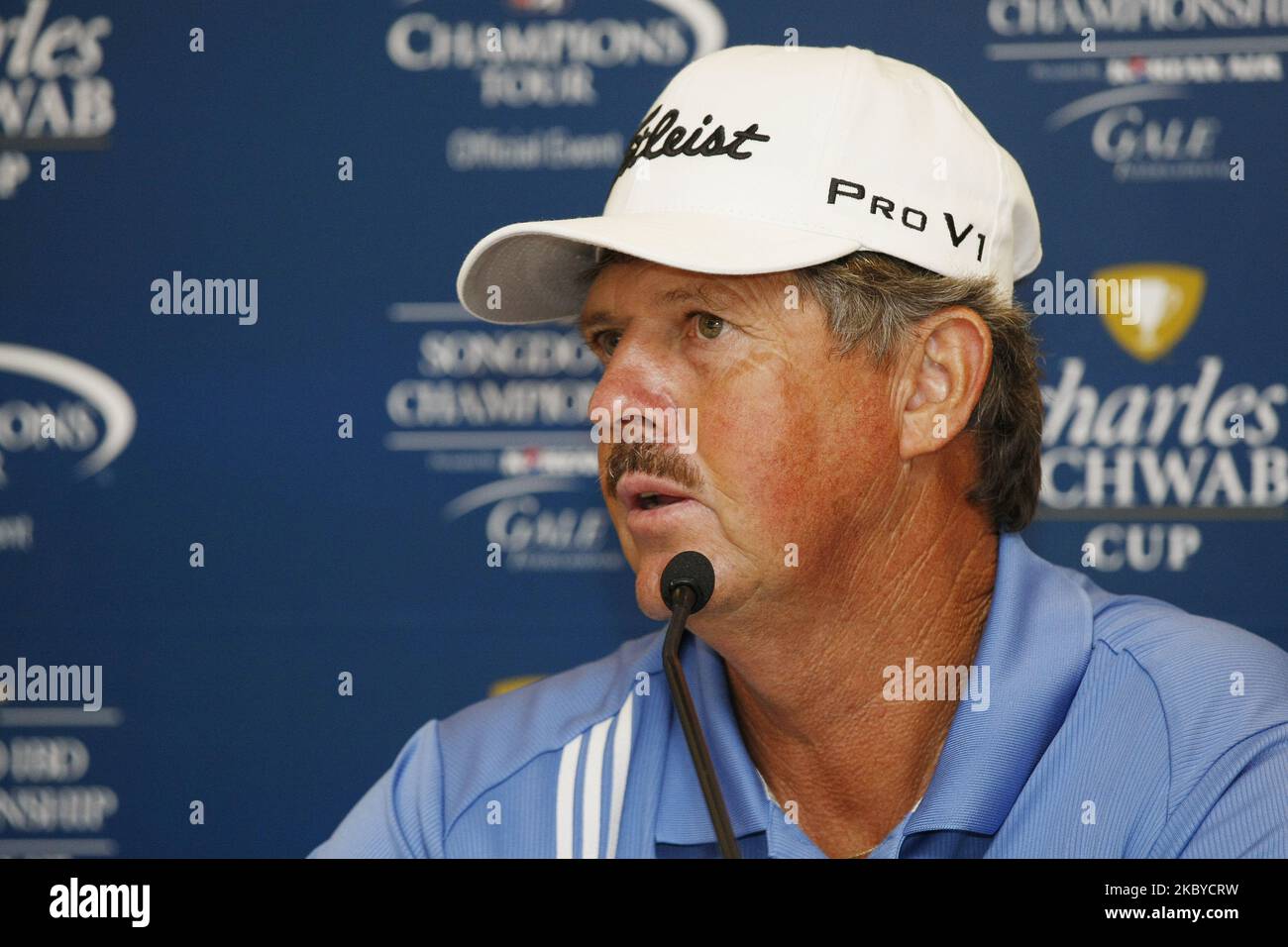 Jay Don Blake of USA, speaking about tournament win during the PGA Tour ...