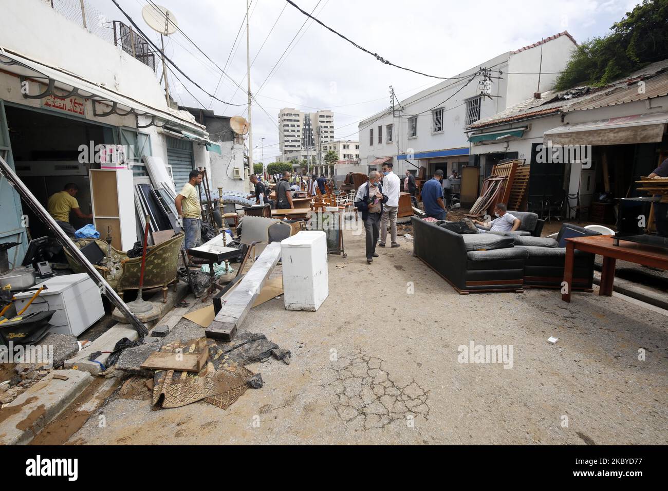 Heavy rain in the Algerian capital, Algerian, September 8, 2020 led to ...