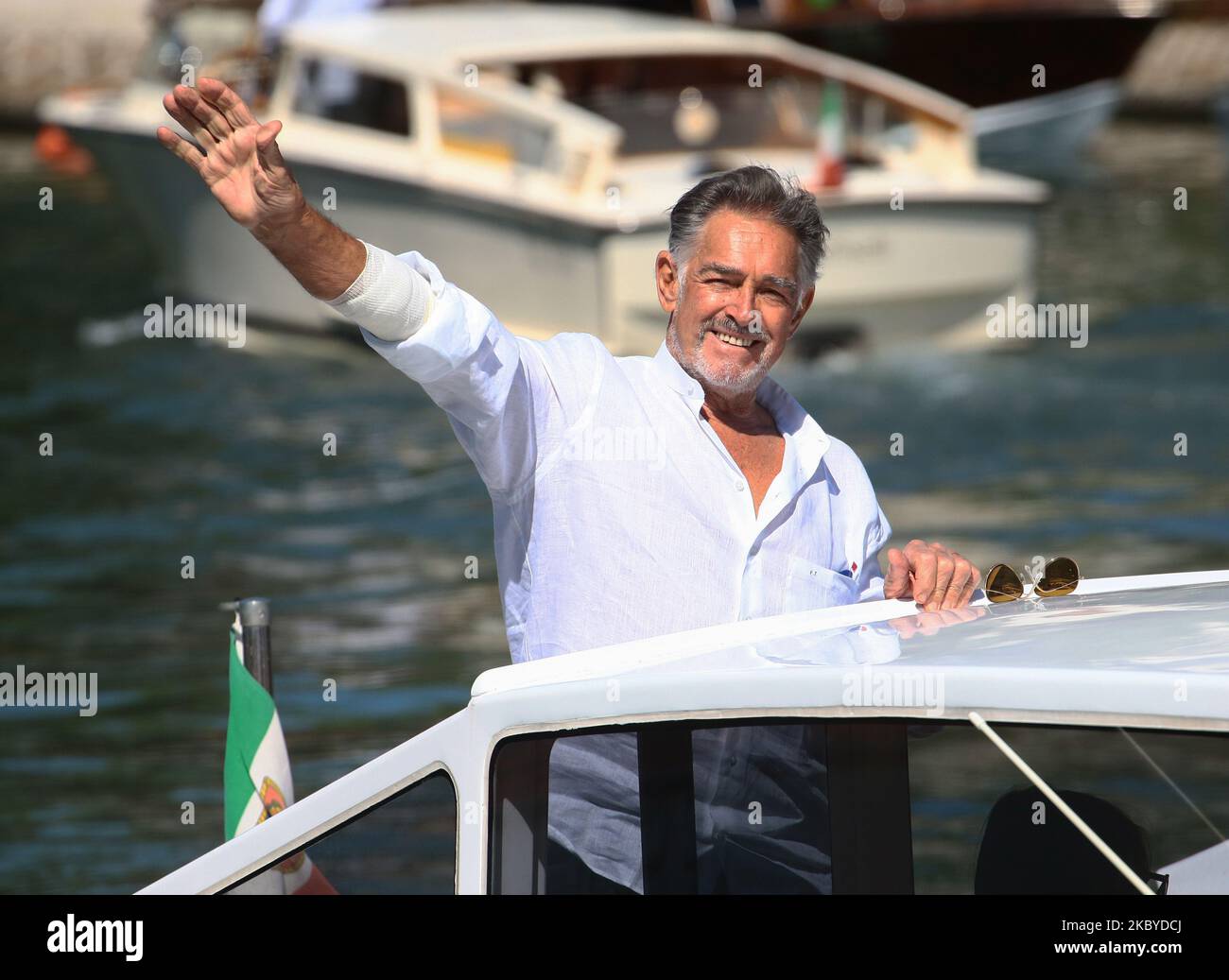 Fabio Testi is seen arriving at the Excelsior during the 77th Venice ...