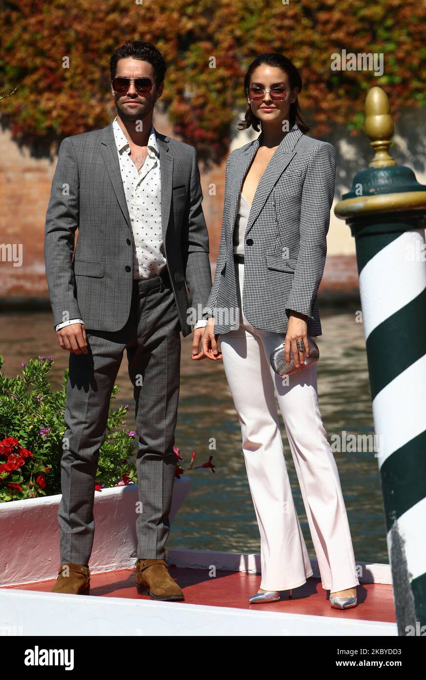 Maximilian Befort and Luise Befort are seen arriving at the Excelsior ...