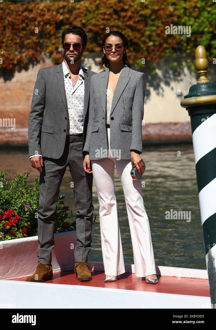 Maximilian Befort and Luise Befort are seen arriving at the Excelsior ...