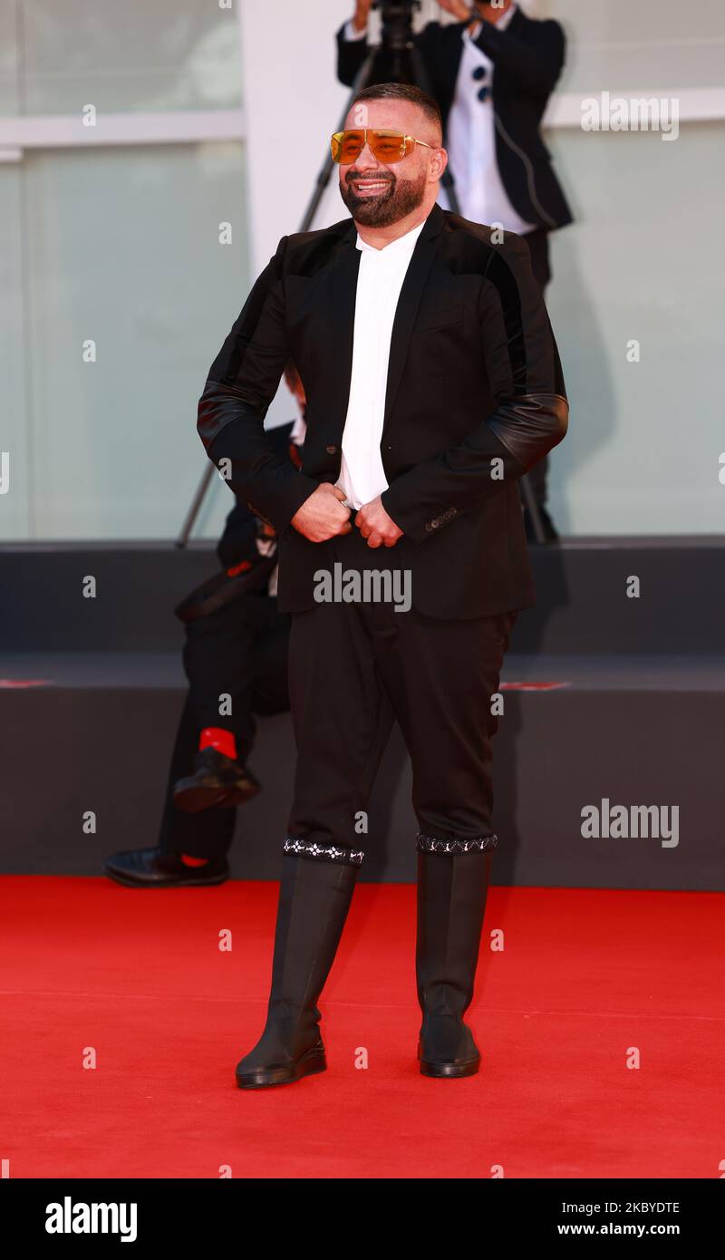 Luca Tommasini walks the red carpet ahead of the movie ''Notturno'' at ...
