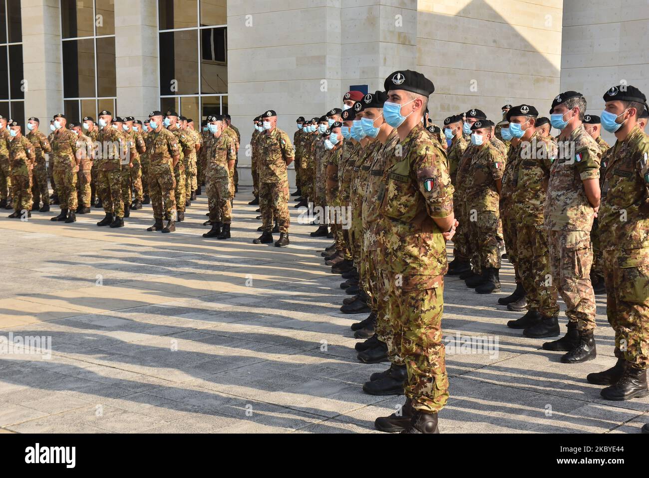 Italian field hospital at the Lebanese University campus in the town of ...