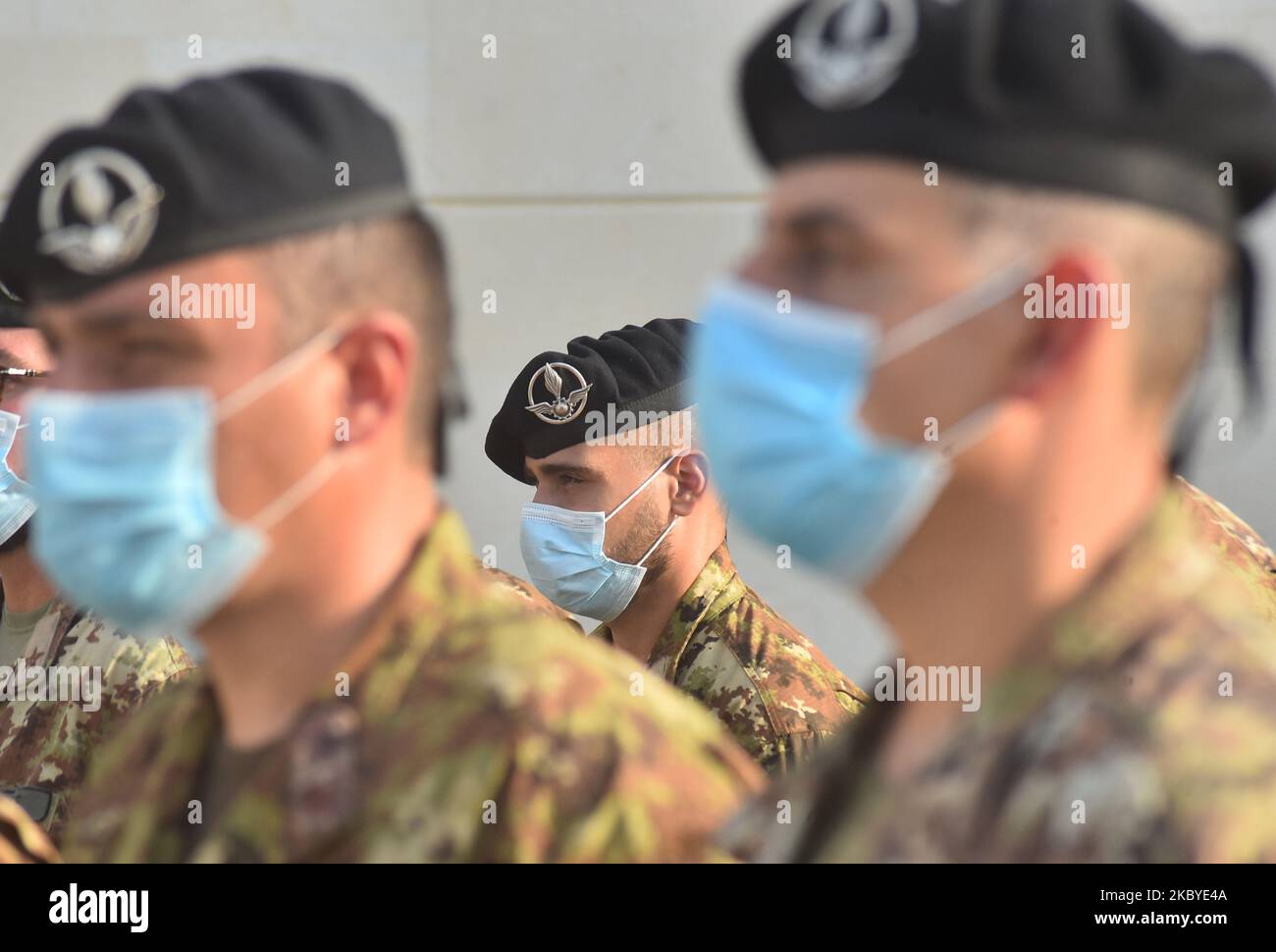 Italian field hospital at the Lebanese University campus in the town of ...