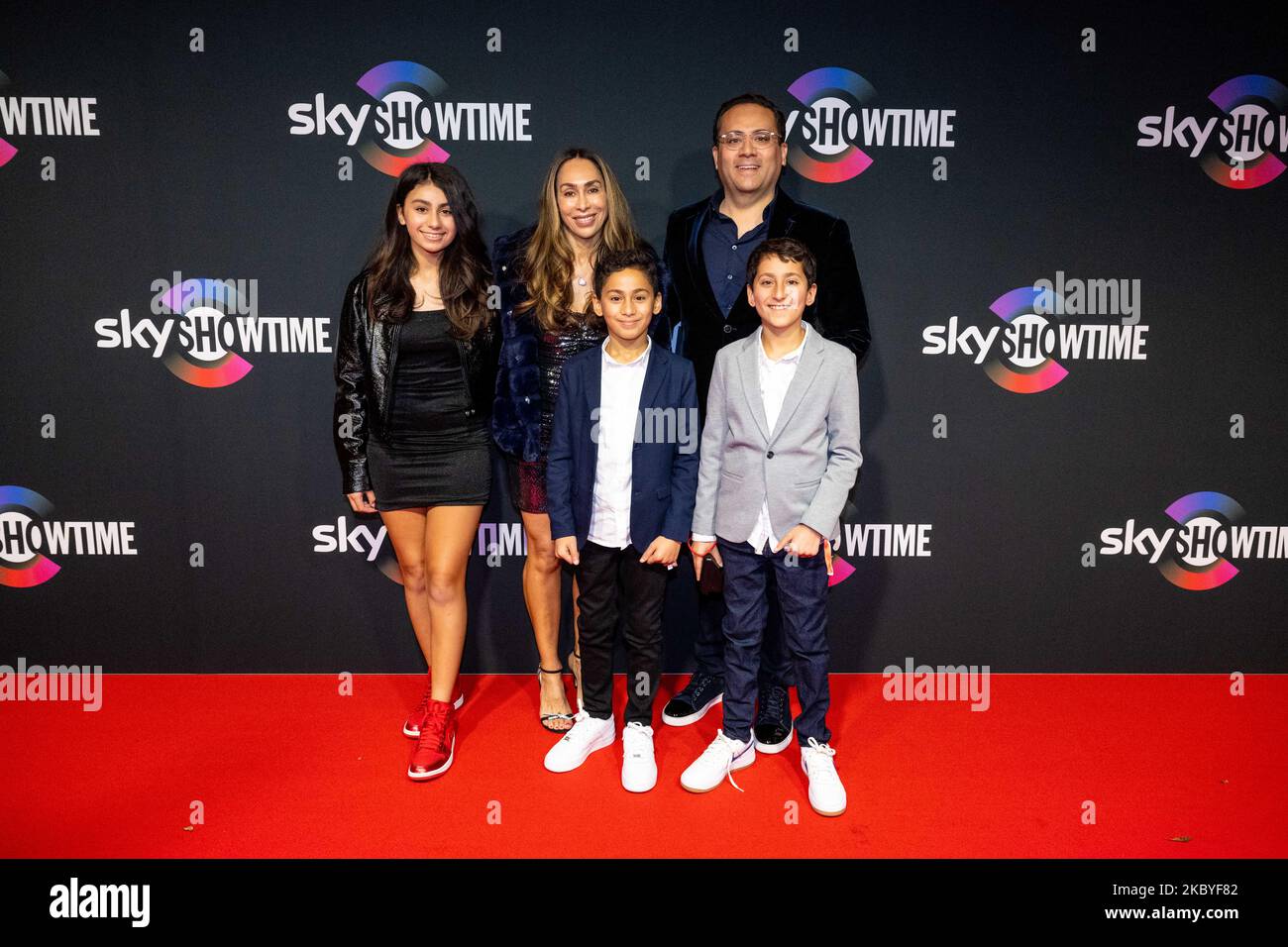 Monty Sarhan with partner and kids attend the exclusive new streaming ...