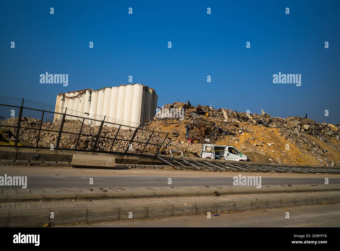 View of Port of Beirut, Lebanon on September 9,2020. (Photo by Vassilis ...