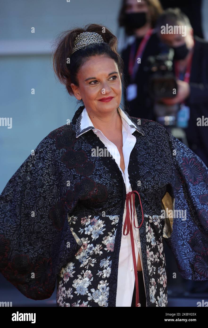 Emma Dante walks the red carpet ahead of the movie ''Le Sorelle ...