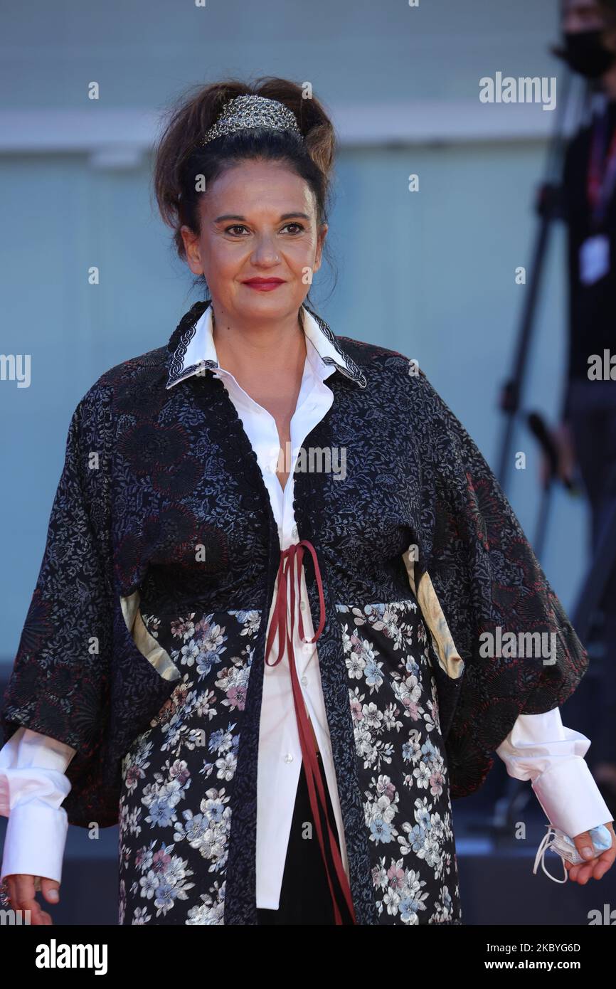 Emma Dante walks the red carpet ahead of the movie ''Le Sorelle ...