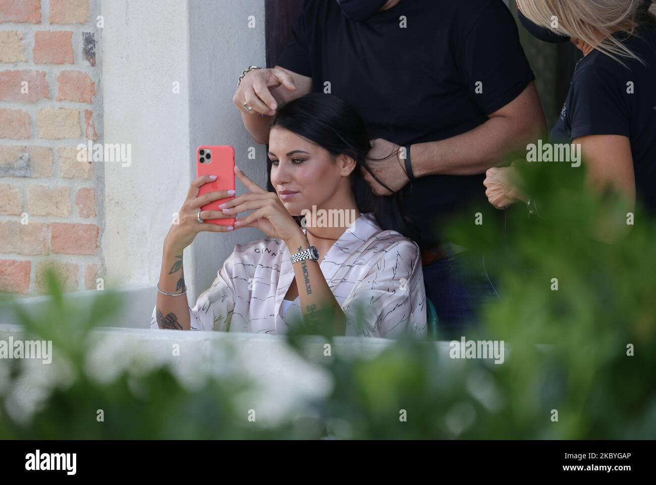 Carolina Stramare is seen arriving at the Excelsior during the 77th ...