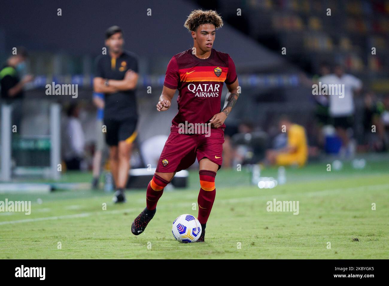 Devid Bouah of AS Roma during the friendly match between Frosinone and ...