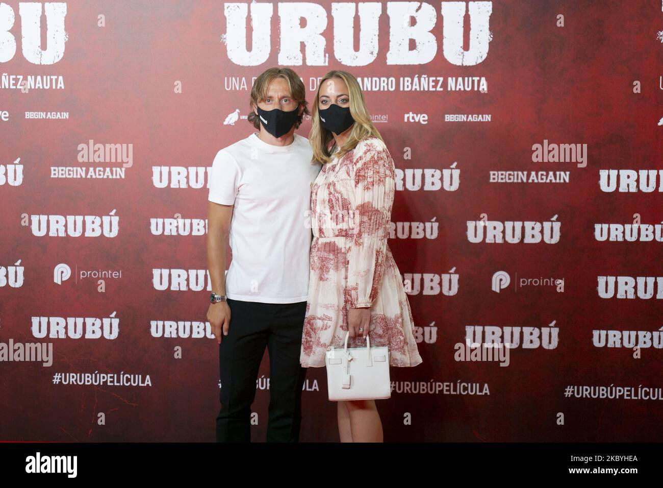 Luka Modric and wife Vanja Bosnic attend 'Urubu' premiere at the Callao ...