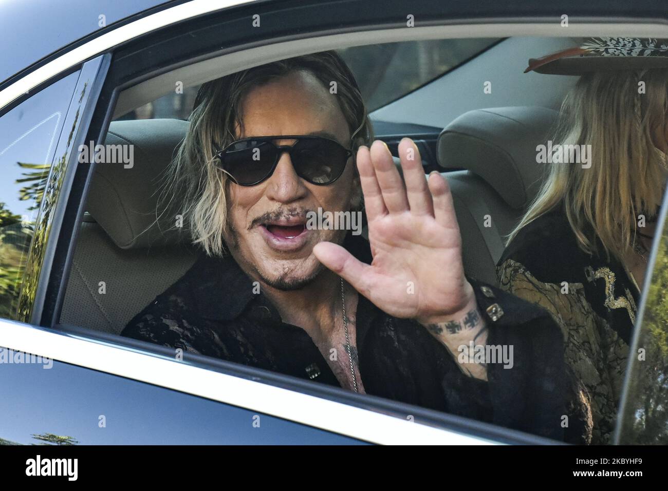 Mickey Rourke visits the Acropolis in Athens ahead of filming new drama ...