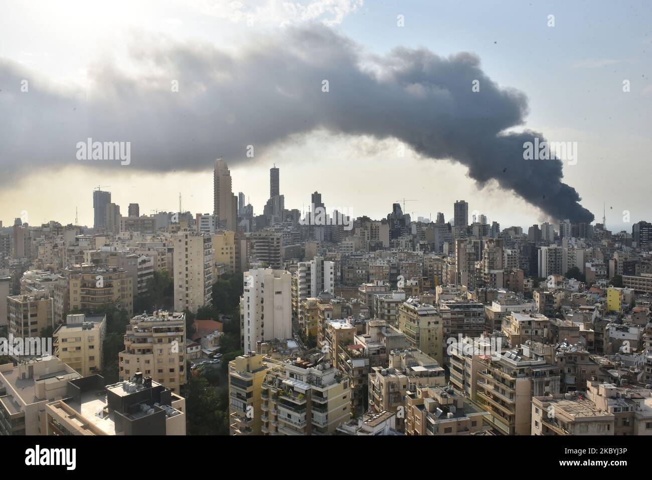 Beirut port fire hi-res stock photography and images - Alamy
