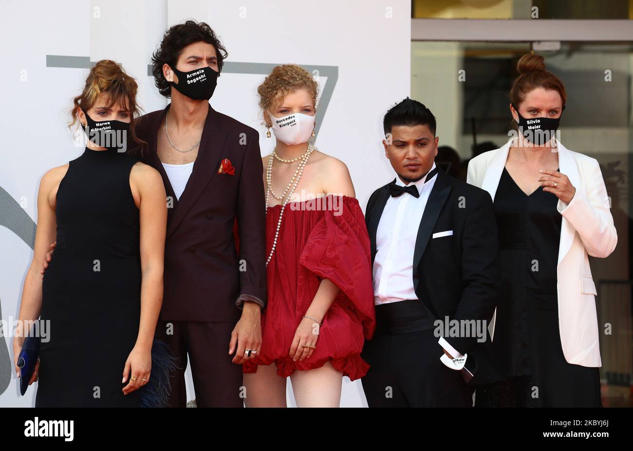 Mala Emde, Noah Saavedra, Luisa-Céline Gaffron, Hussein Eliraqui, Julia von Heinz walk the red ...