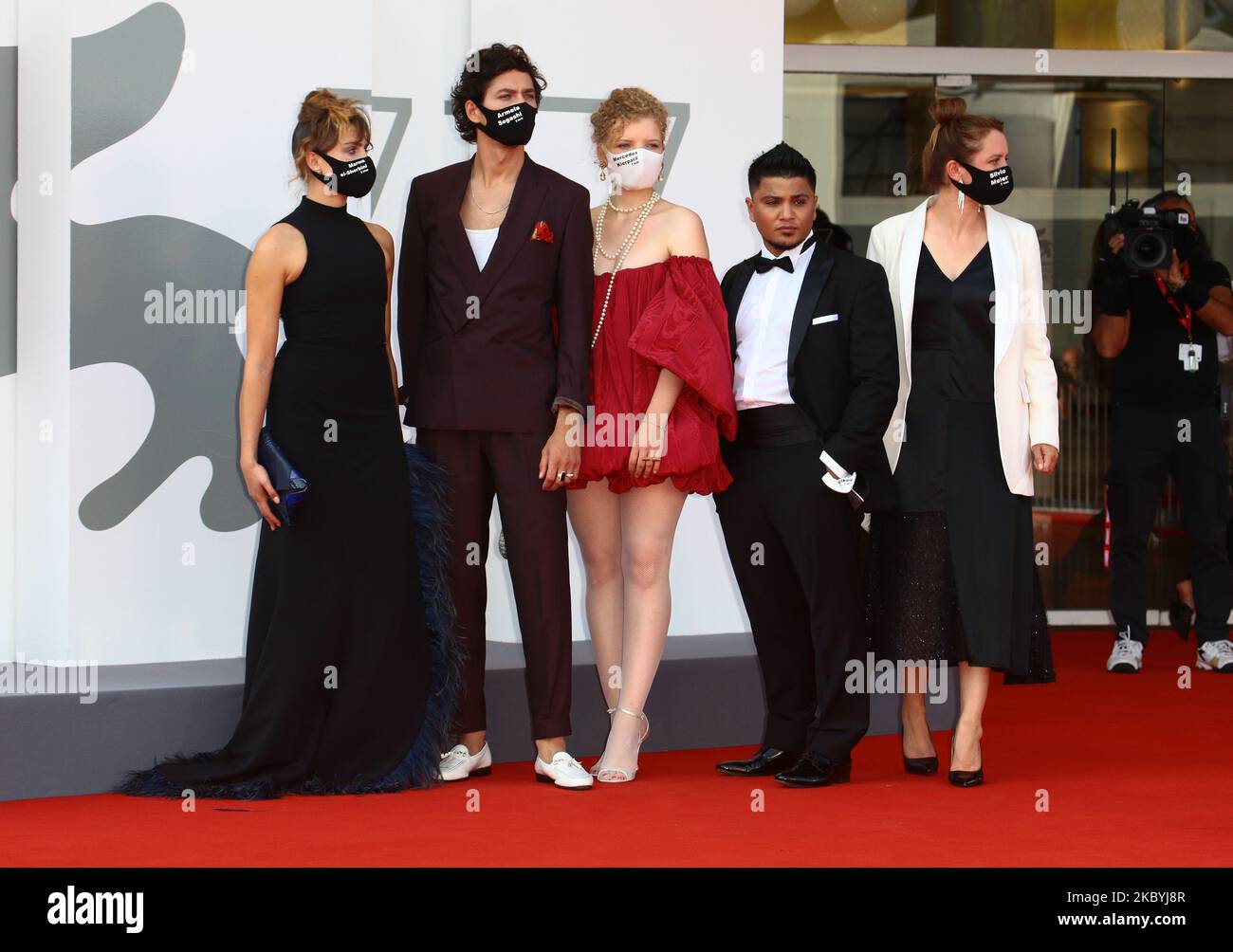 Mala Emde, Noah Saavedra, Luisa-Céline Gaffron, Hussein Eliraqui, Julia von Heinz walk the red ...