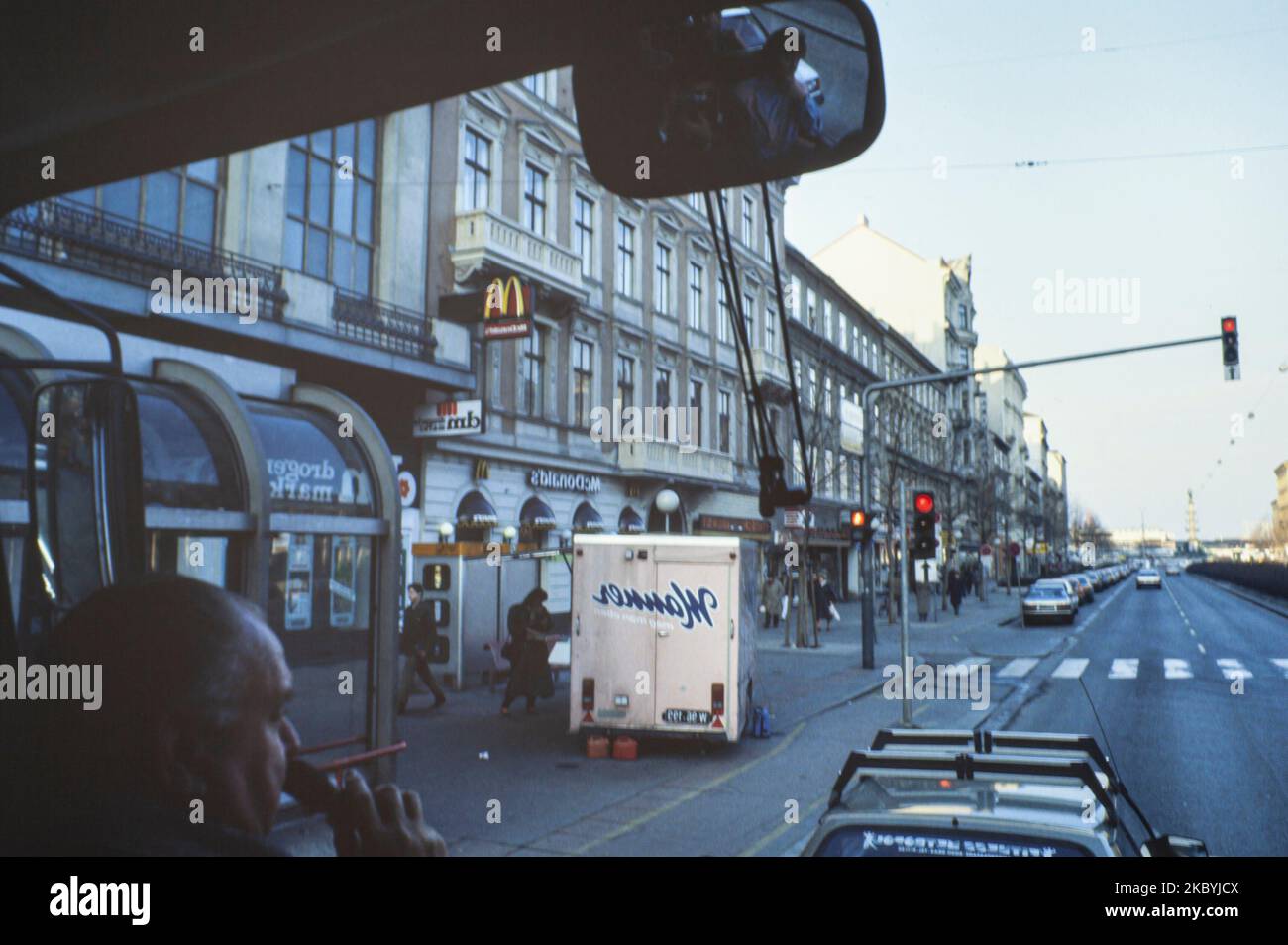 Vienna, Austria April 1985: Vienna street view scene in 80s Stock Photo ...