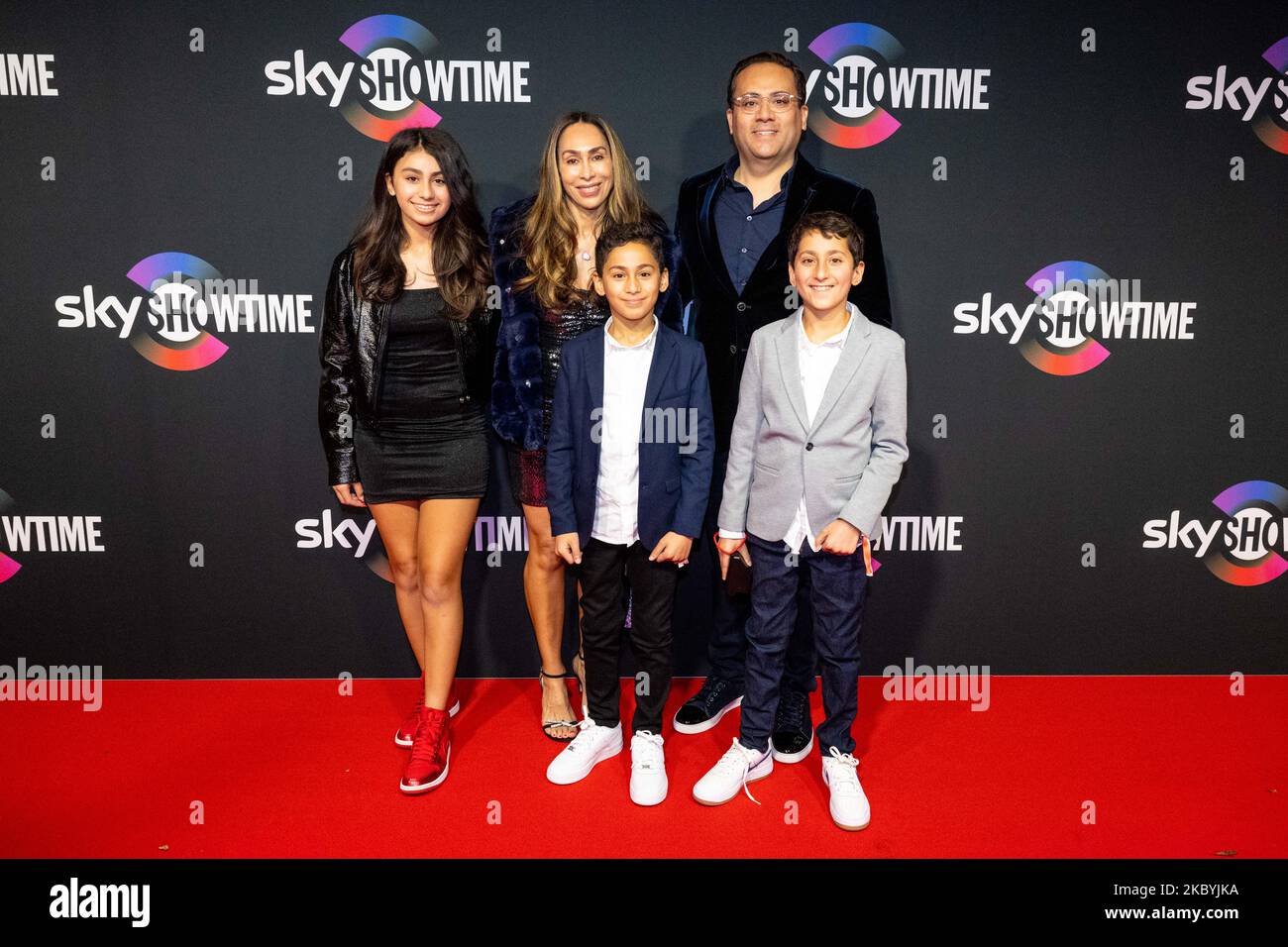 Monty Sarhan with partner and kids attend the exclusive new streaming ...