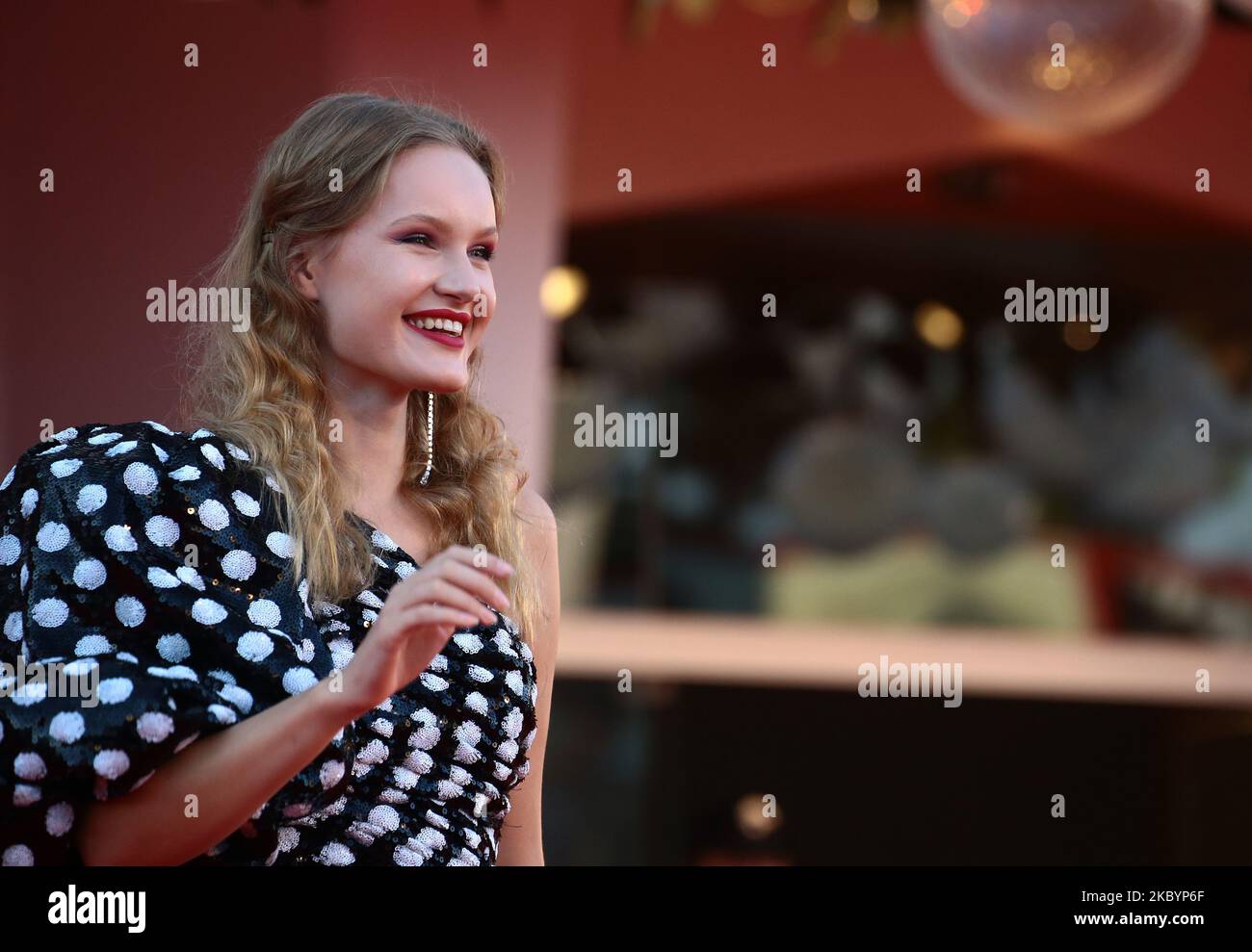 Polina Pushkareva walks the red carpet ahead of closing ceremony at the ...