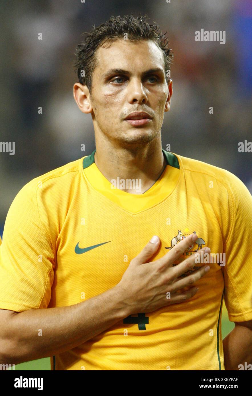 Jade North of Australia stands before the international friendly match between South Korea and ...