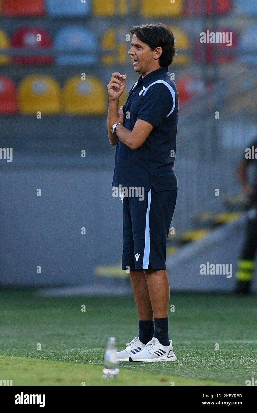 Simone Inzaghi manager of SS Lazio during the friendly match between ...