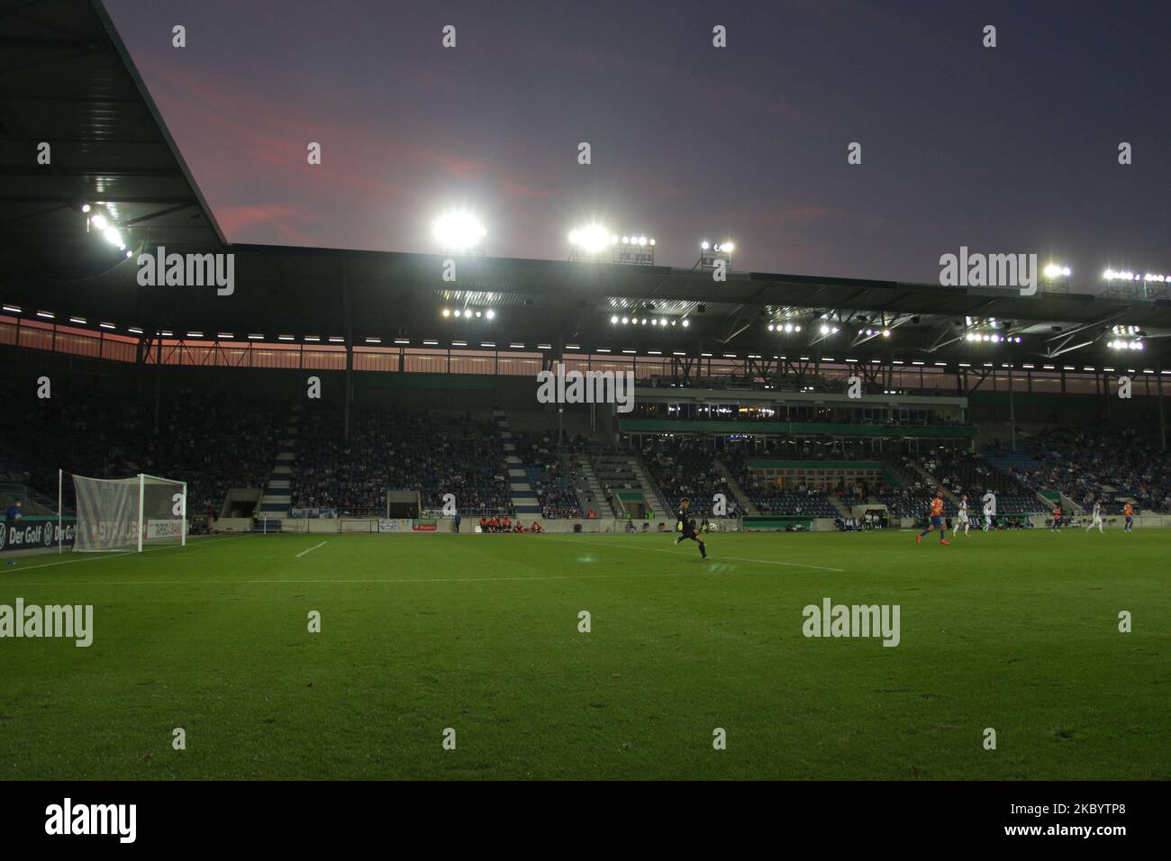 General view inside the stadium during the DFB Cup first round match ...