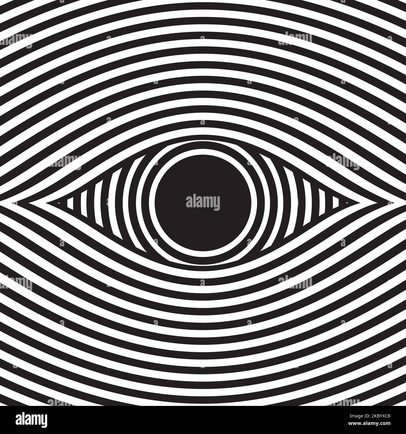 Masonic symbol. Eye of God. All-seeing eye illustration in flat ...