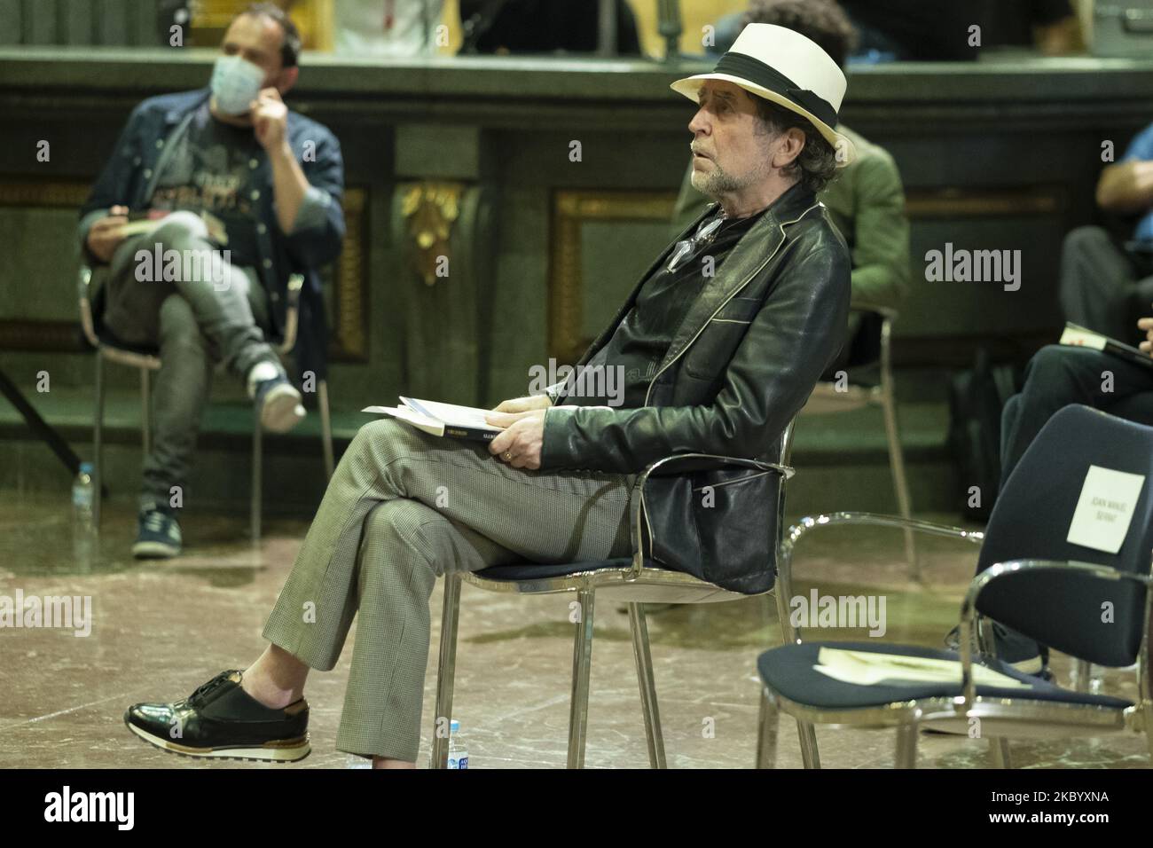 Singer Joaquin Sabina during tribute to Mario Benedetti event in ...