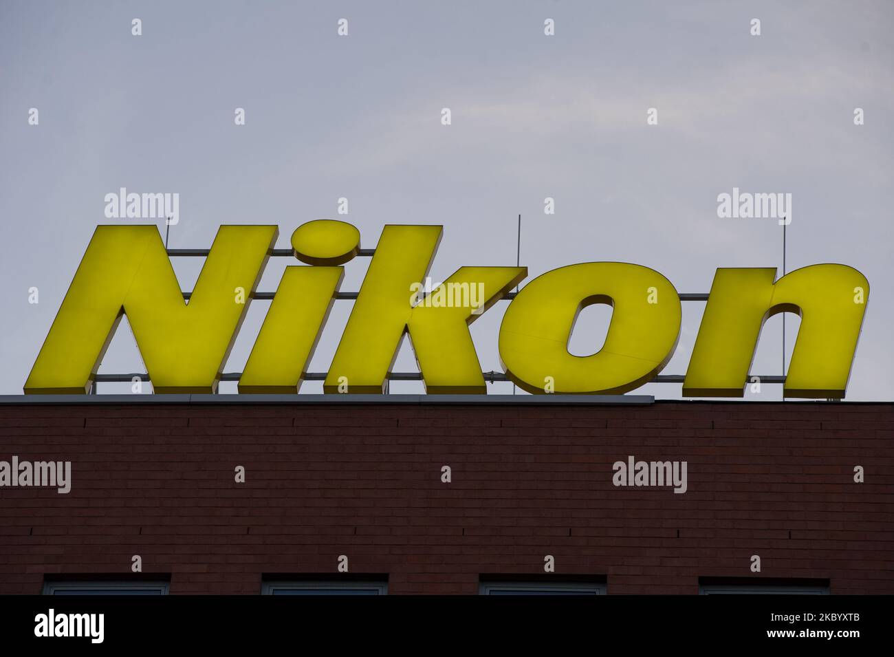 Japanese multinational corporation nikon sign hi-res stock photography ...