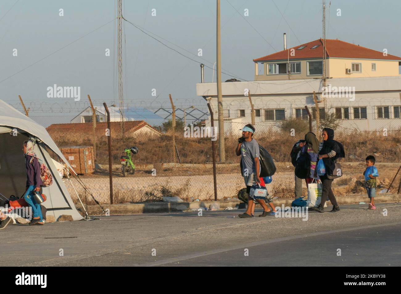 Toilets moria refugee camp hi-res stock photography and images - Alamy