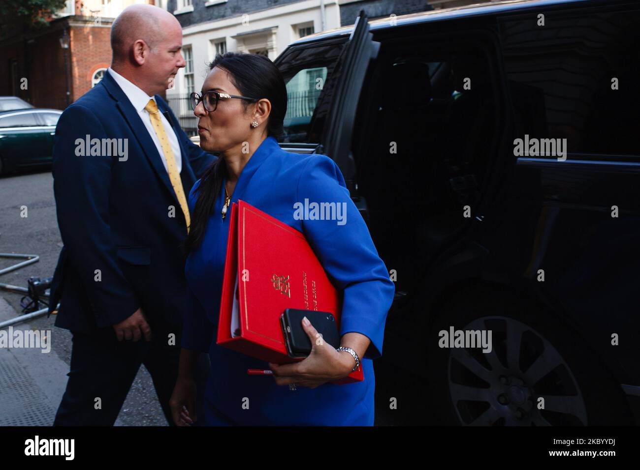 Home Secretary Priti Patel arrives on Downing Street for the weekly ...