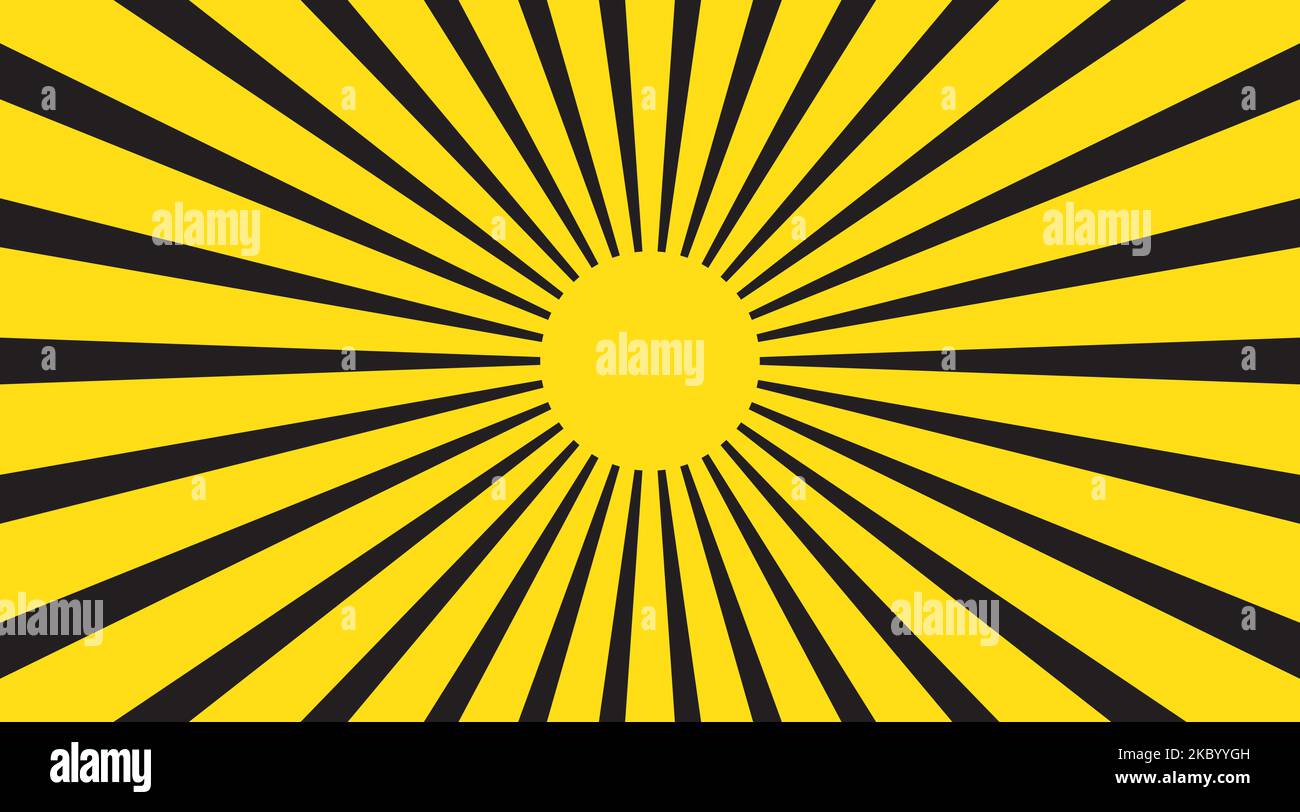 simple yellow sunlight illustration. Vector illustration Stock Vector ...