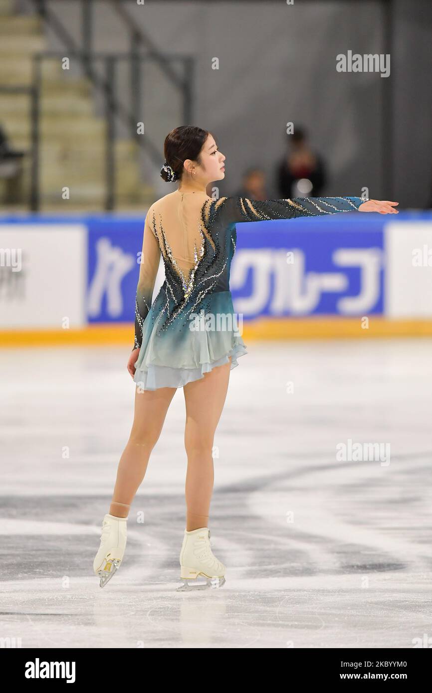 Haein LEE (KOR), during Women Short Program, at the ISU Grand Prix of ...