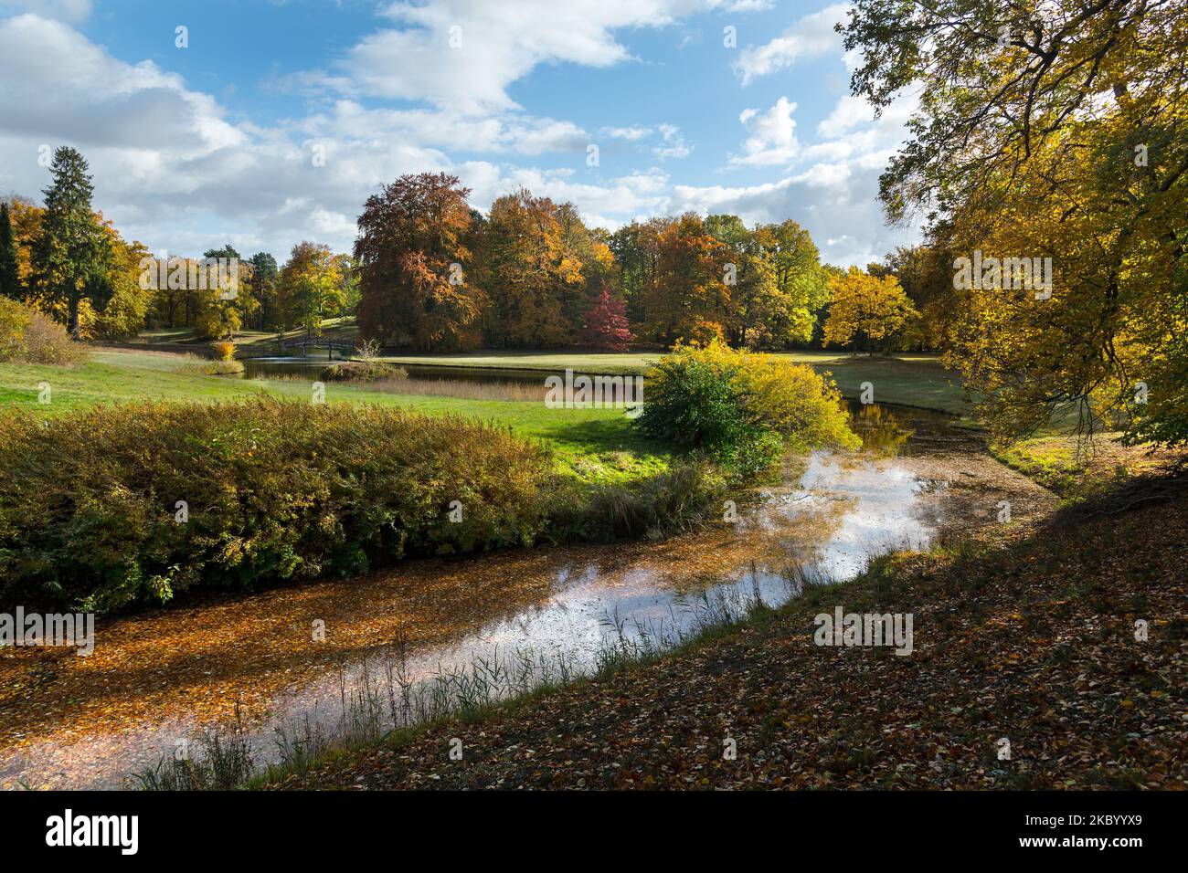 castle and park branitz, cottbus, germany Stock Photo - Alamy