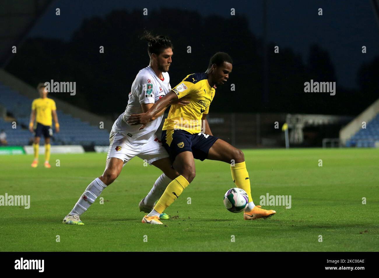 Roberto Pereyra of Watford and Derick Osei Yaw of Oxford United during ...