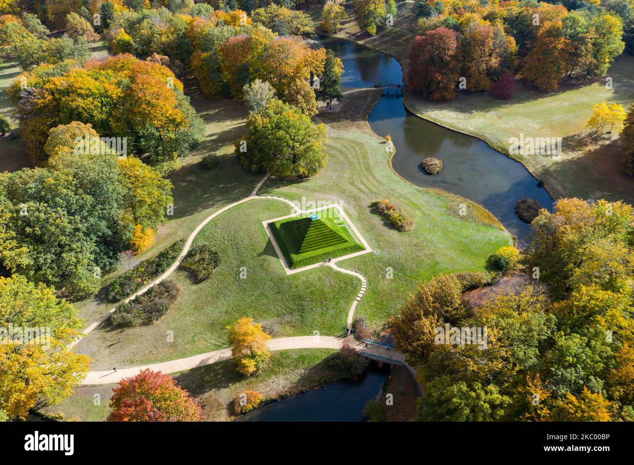 castle and park branitz, cottbus, germany Stock Photo - Alamy