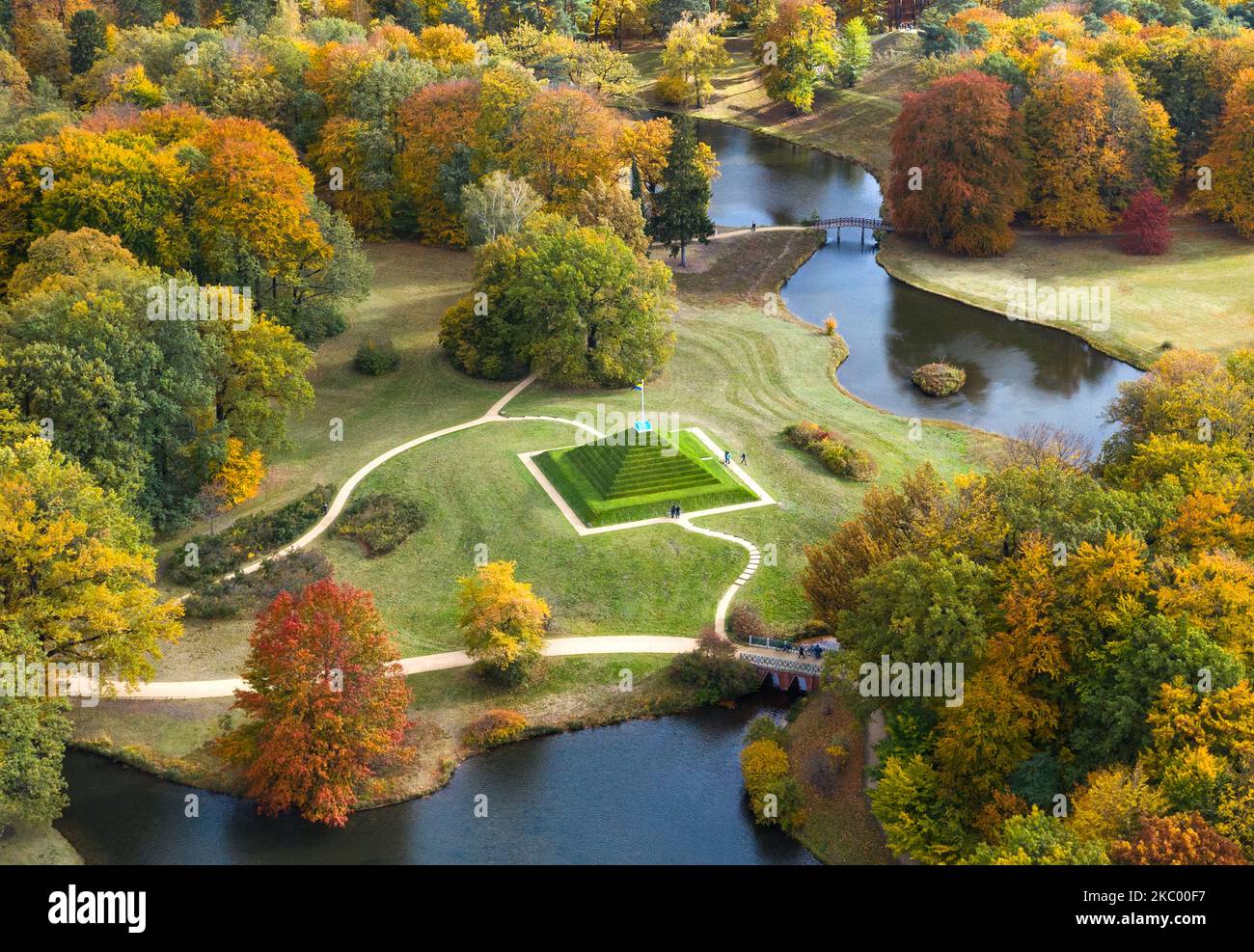 castle and park branitz, cottbus, germany Stock Photo - Alamy