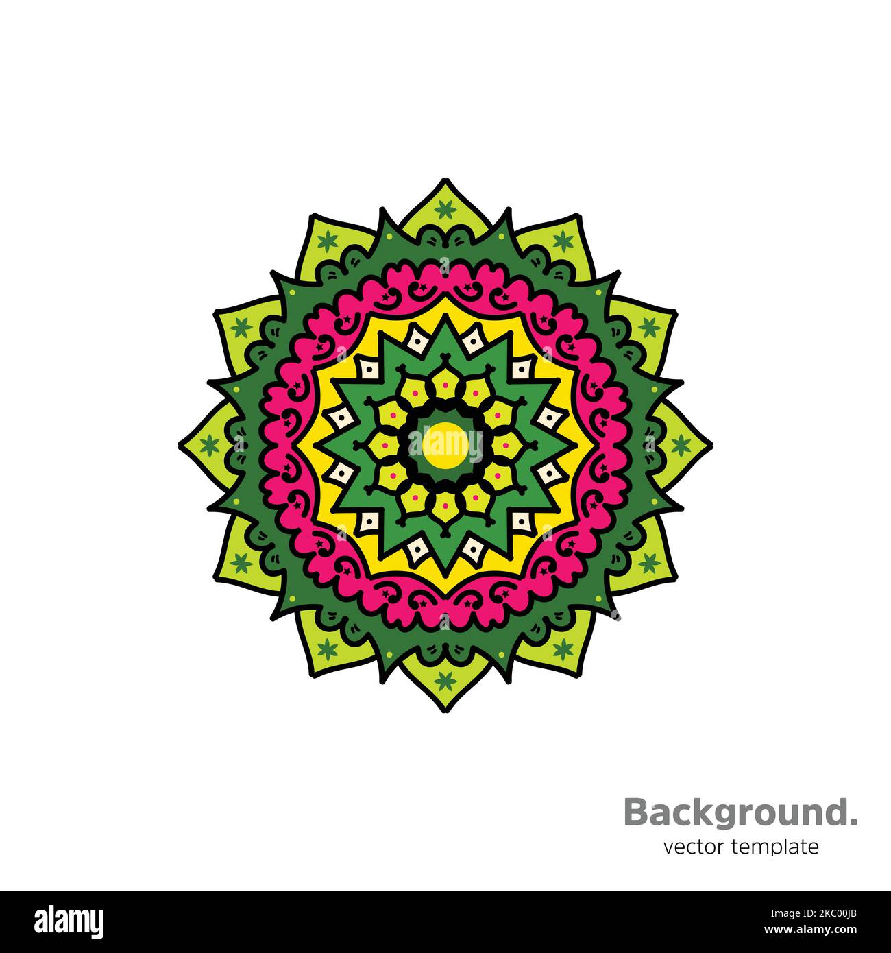 Flower pattern different colorful Stock Vector Images - Alamy