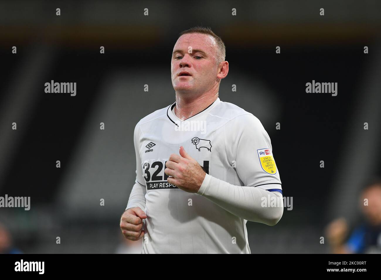 Wayne Rooney of Derby County during the Carabao Cup match between Derby ...