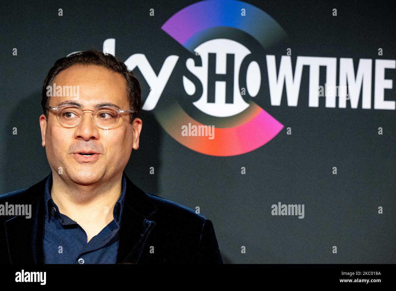 Monty Sarhan attend the exclusive new streaming service SkyShowtime ...