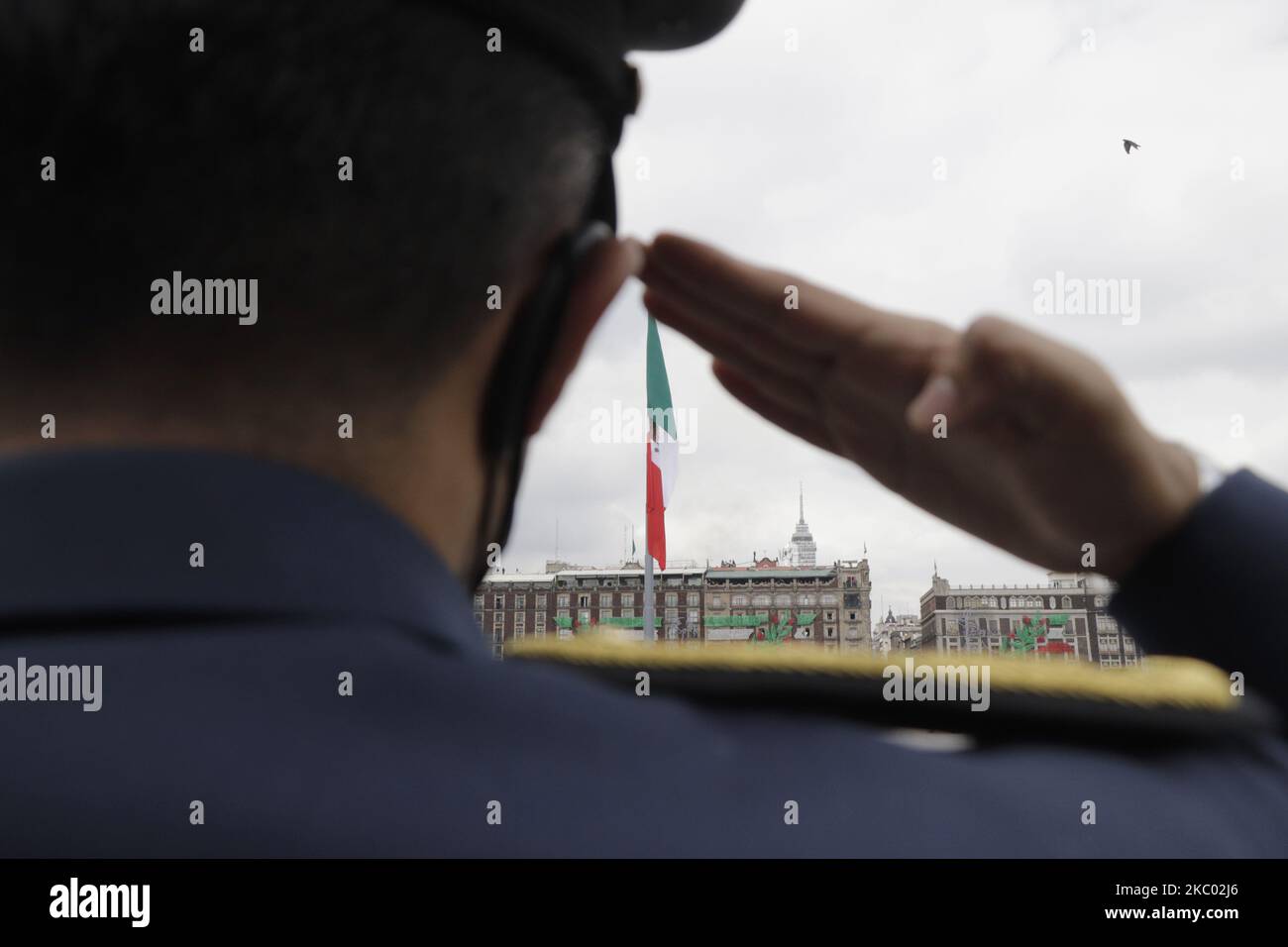 Land military parade in the Zócalo of Mexico City, on the occasion of ...