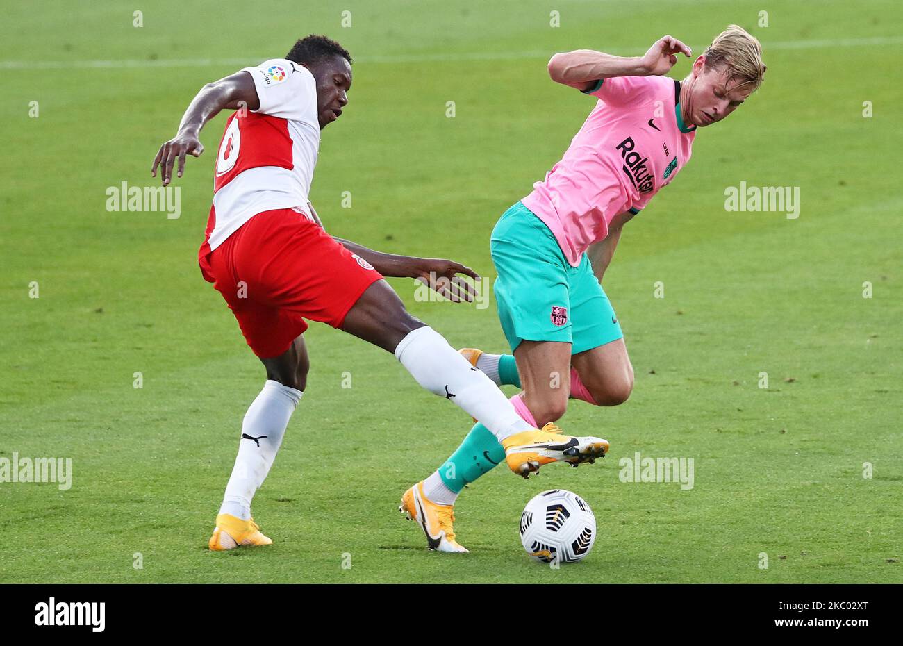 Frenkie de Jong and Ibrahima Kebe during the friendly match between FC ...