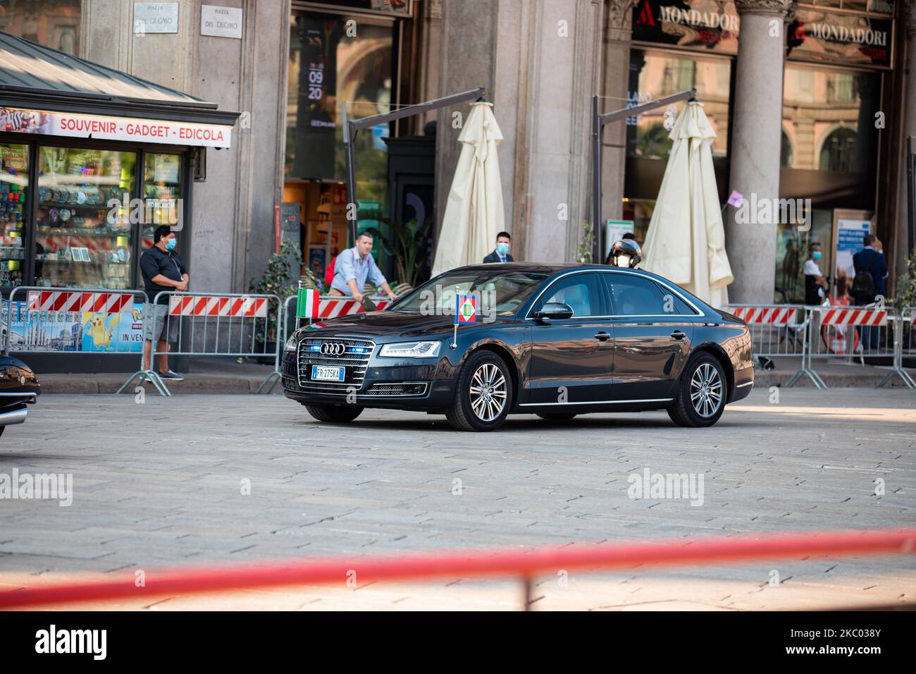 President of the Italian Republic Sergio Mattarella arrives with ...