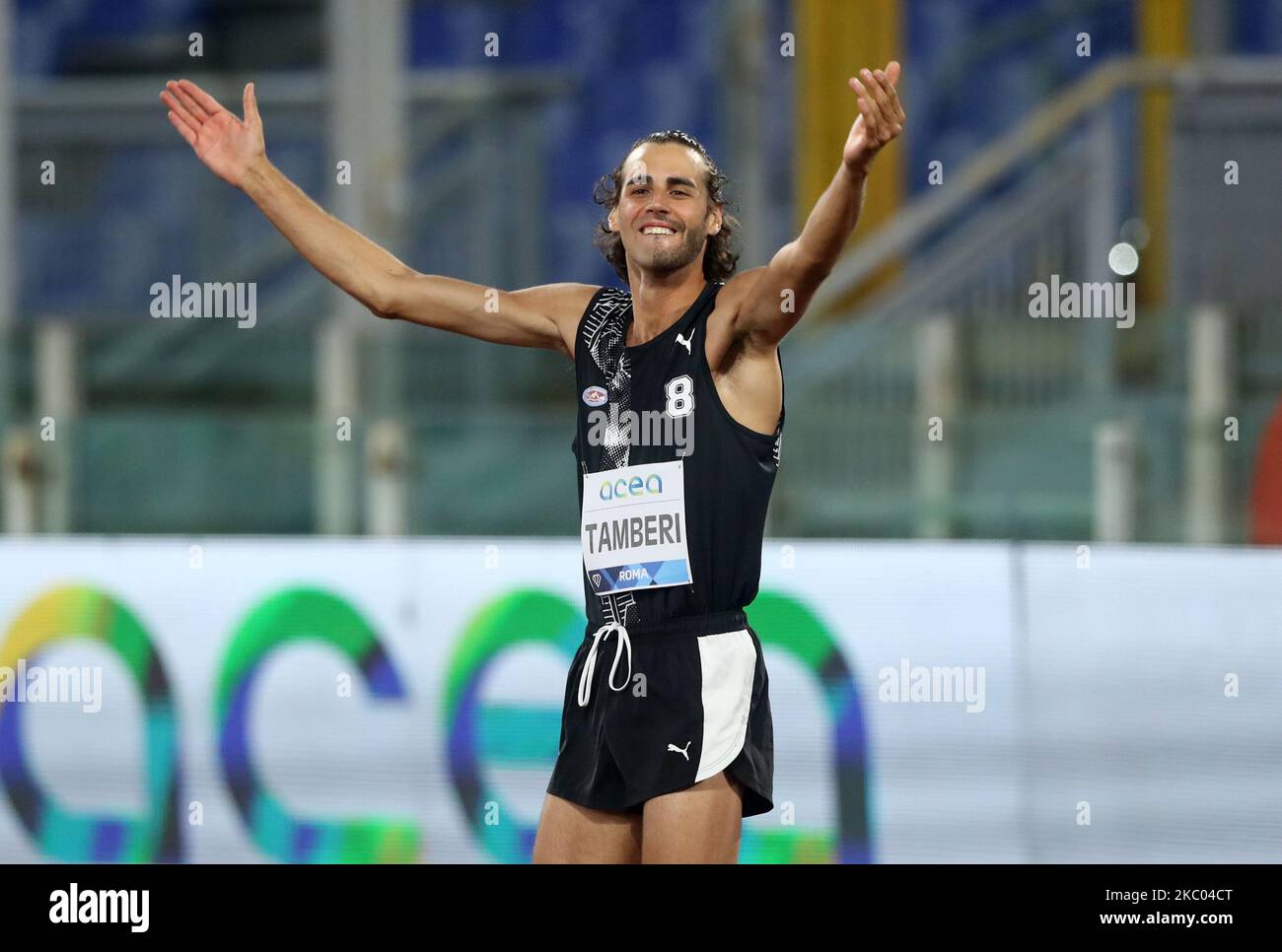 Gianmarco Tamberi (ITA) competes in high jump men during the IAAF ...
