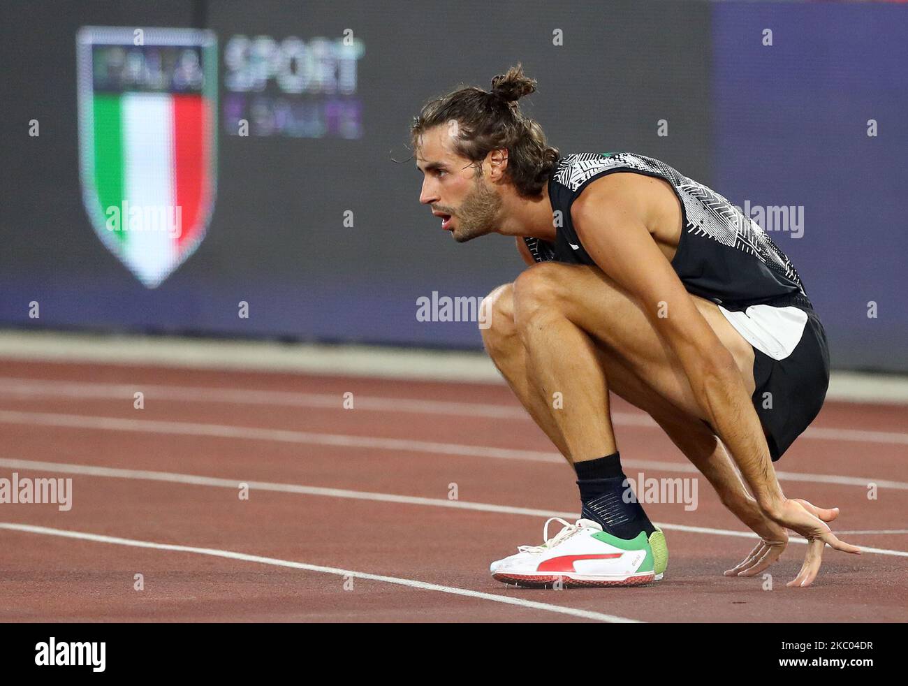 Gianmarco Tamberi (ITA) competes in high jump men during the IAAF ...